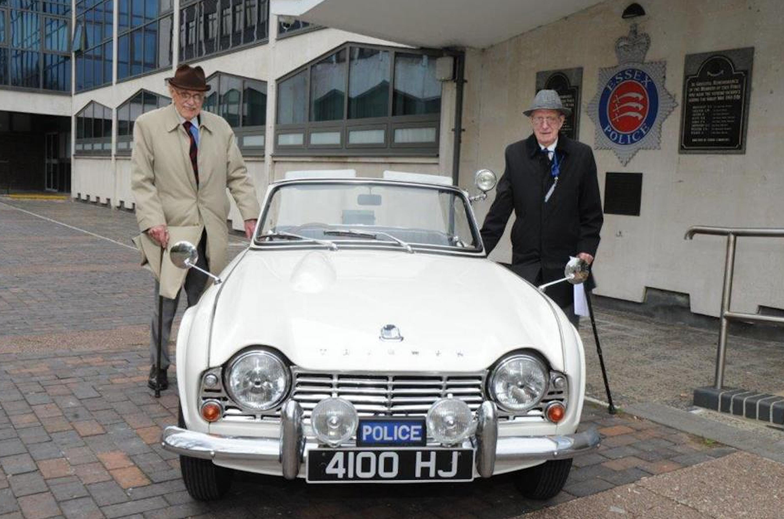 Triumph TR4 police car for sale with no reserve | Classic & Sports Car